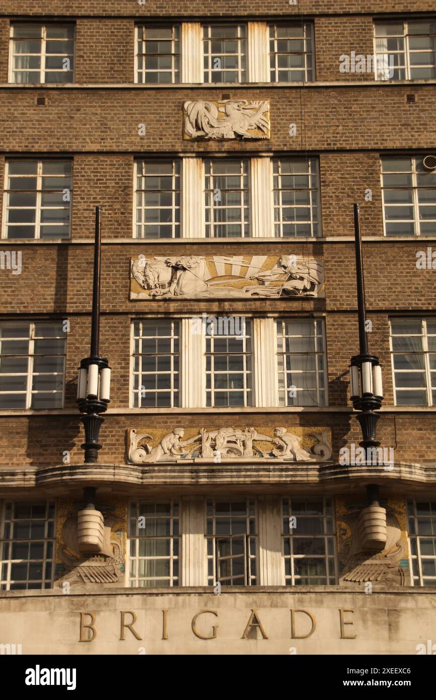 The facade of the London Fire Brigade building Stock Photo - Alamy