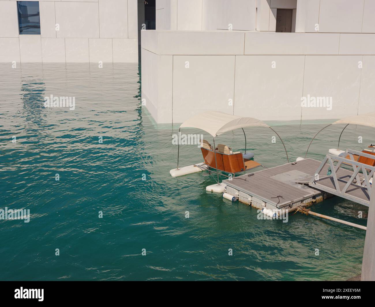 Abu Dhabi, United Arab Emirates - January 13 2024 : Exterior of Louvre ...