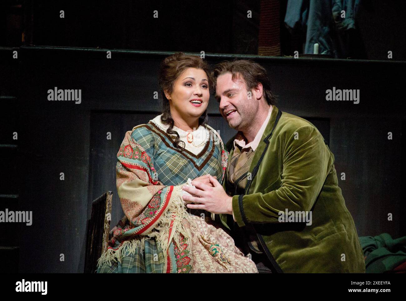 Anna Netrebko (Mimi), Joseph Calleja (Rodolfo) in LA BOHEME at The ...