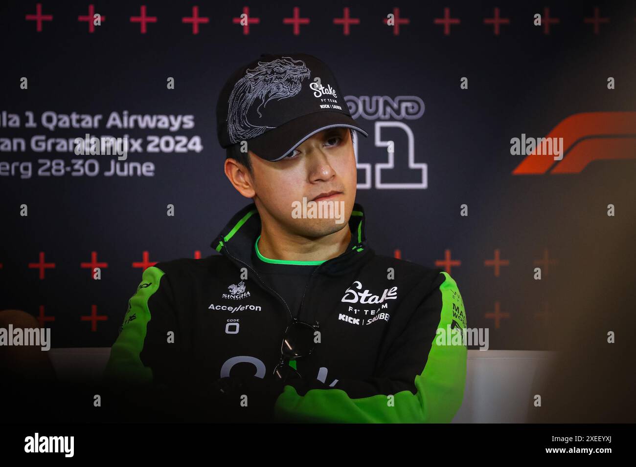 24 Guanyu Zhou, (CHI) Stake F1 Team Kick Sauber during the Austrian GP ...