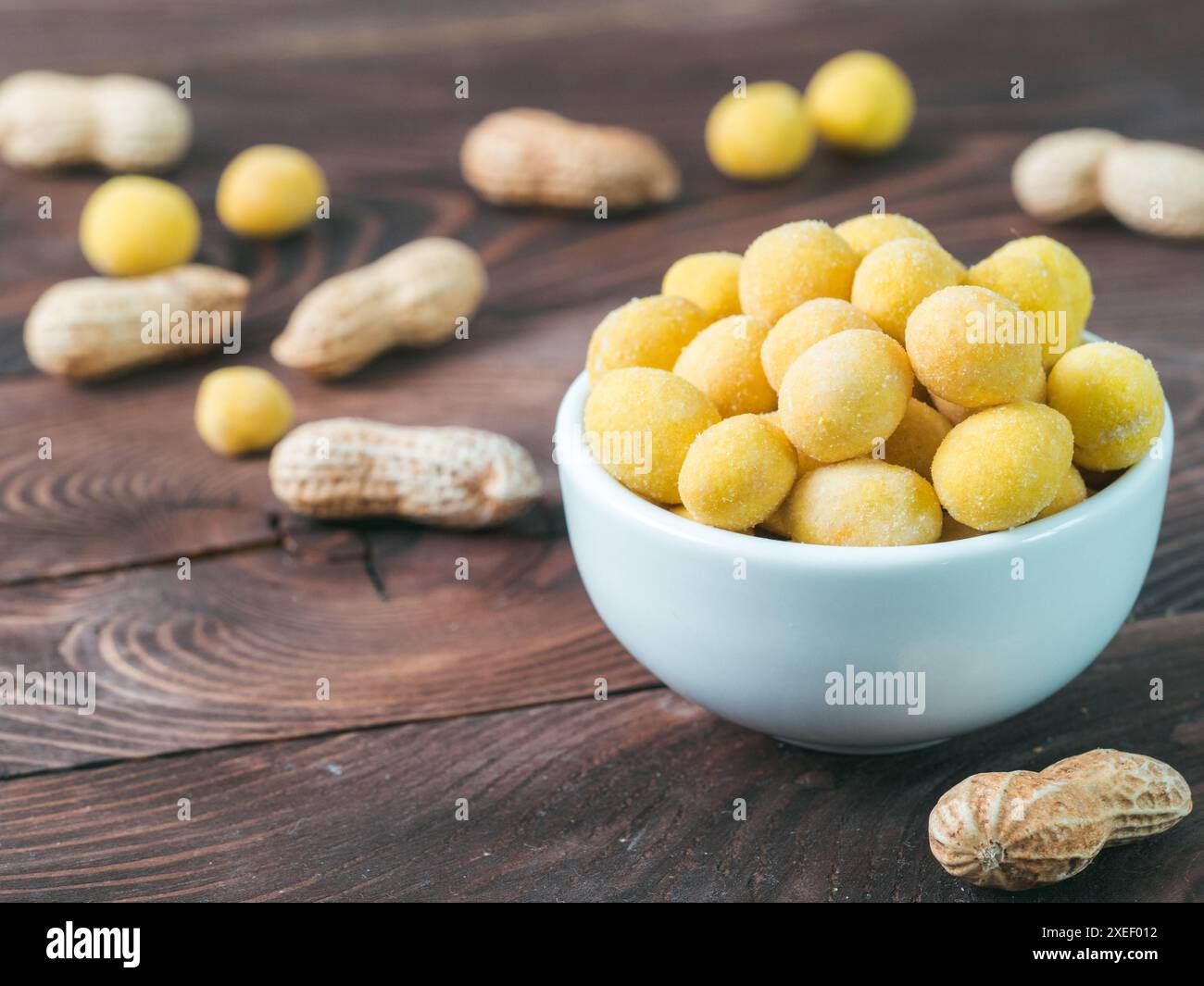 Peanut in cheese glaze Stock Photo - Alamy