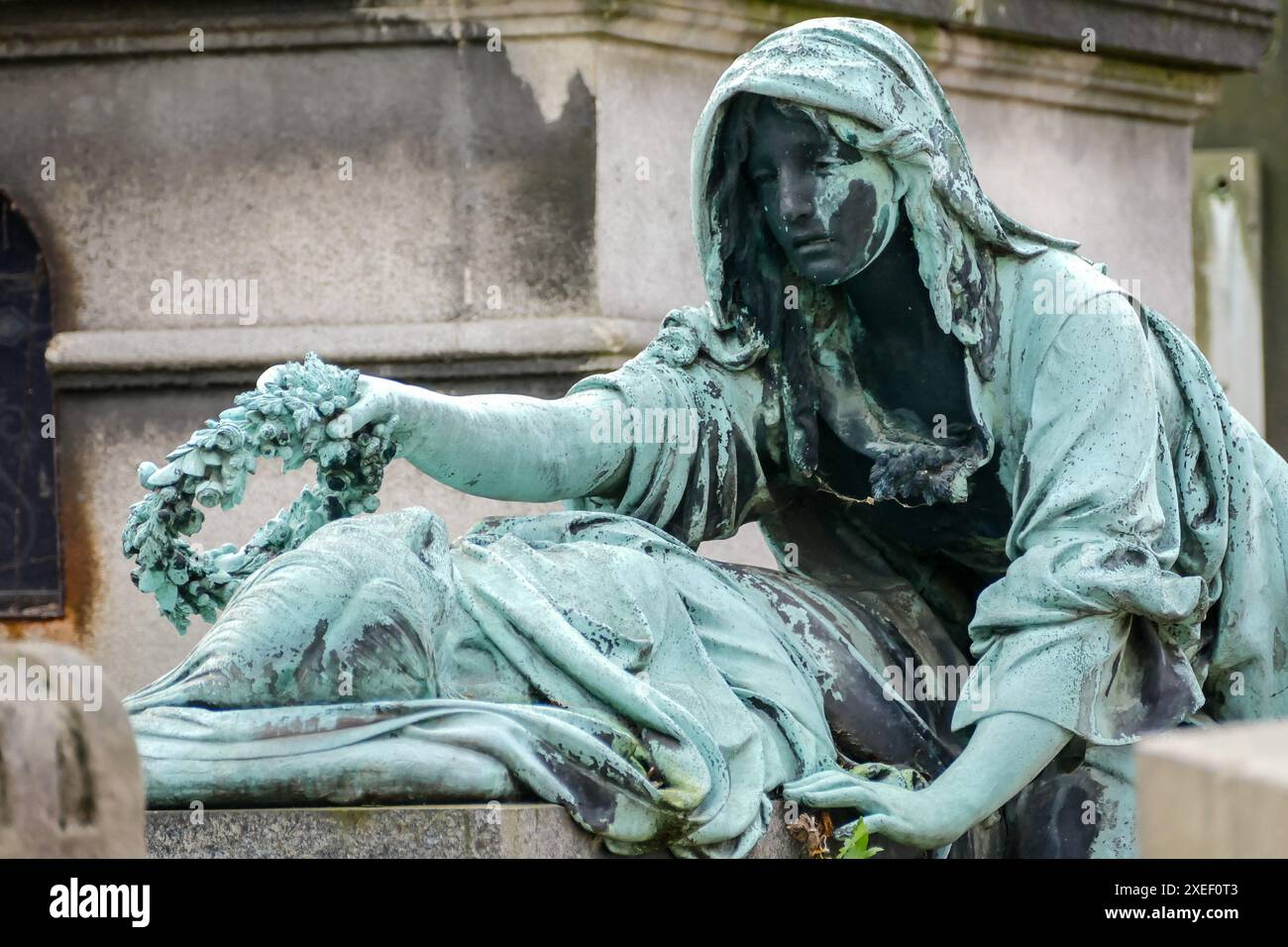 Cimetiere du Pere Lachaise typical french cemetery, Photo image a ...