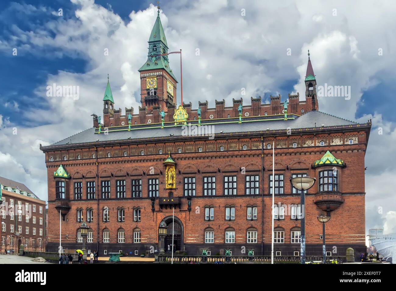 Denmark copenhagen brick building facade hi-res stock photography and ...