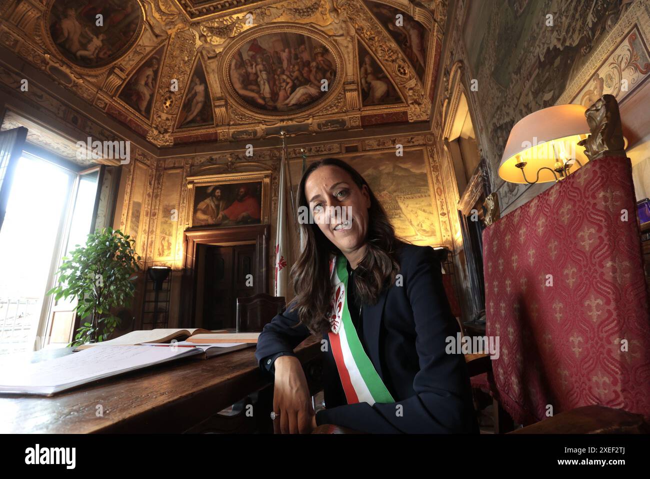 Florence - Florence - Handover and tricolor band, in the Clemente Sesto ...