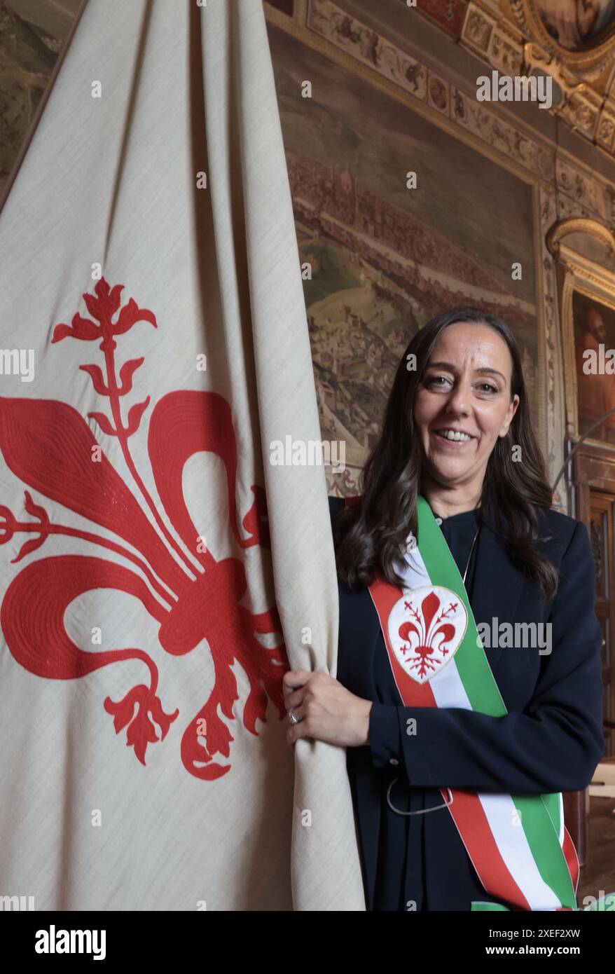 Florence - Florence - Handover and tricolor band, in the Clemente Sesto ...