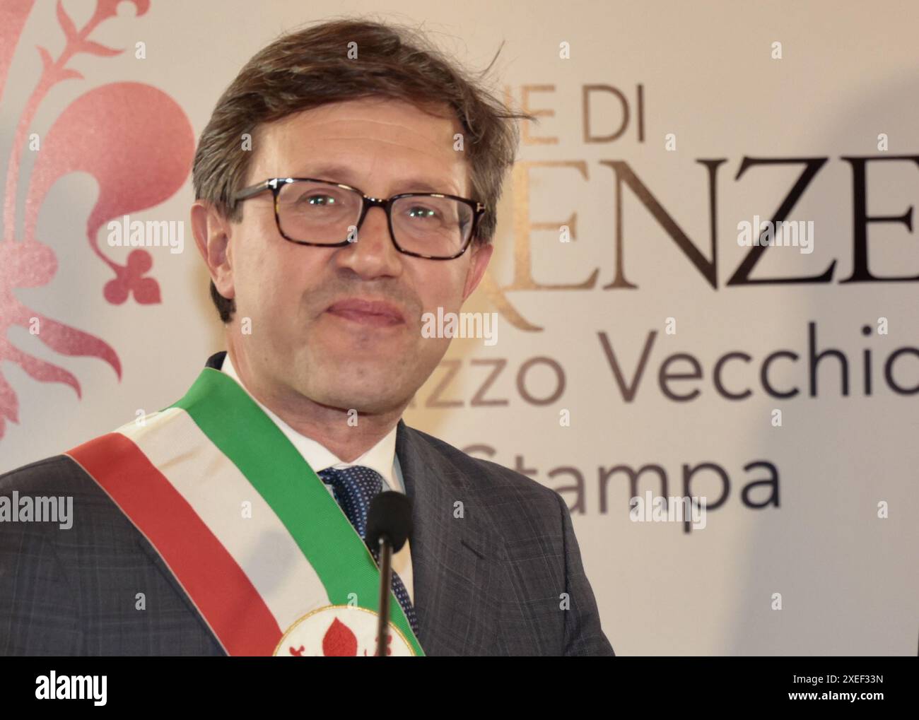 Florence - Florence - Handover and tricolor band, in the Clemente Sesto ...
