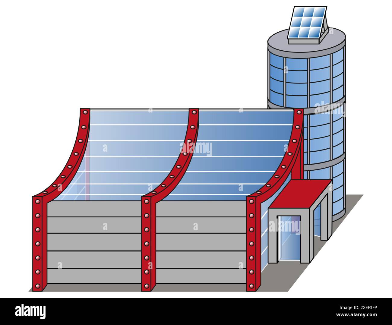 ISO modern administration building Stock Photo - Alamy