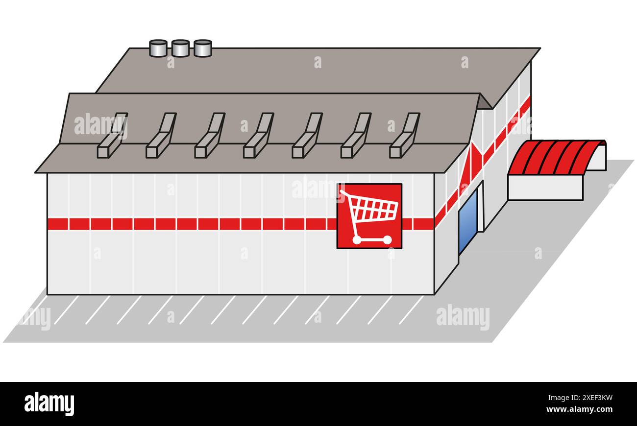Supermarket department store Cut Out Stock Images & Pictures - Alamy