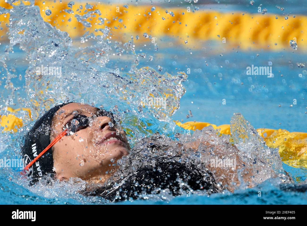 Erika Francesca Gaetani of Italy competes in the 100m Backstroke Women ...
