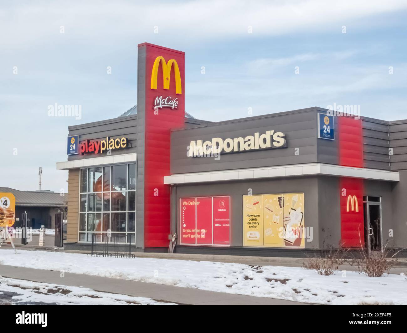 Calgary, Alberta, Canada. Apr 11, 2024. A Mc Donalds fast food ...