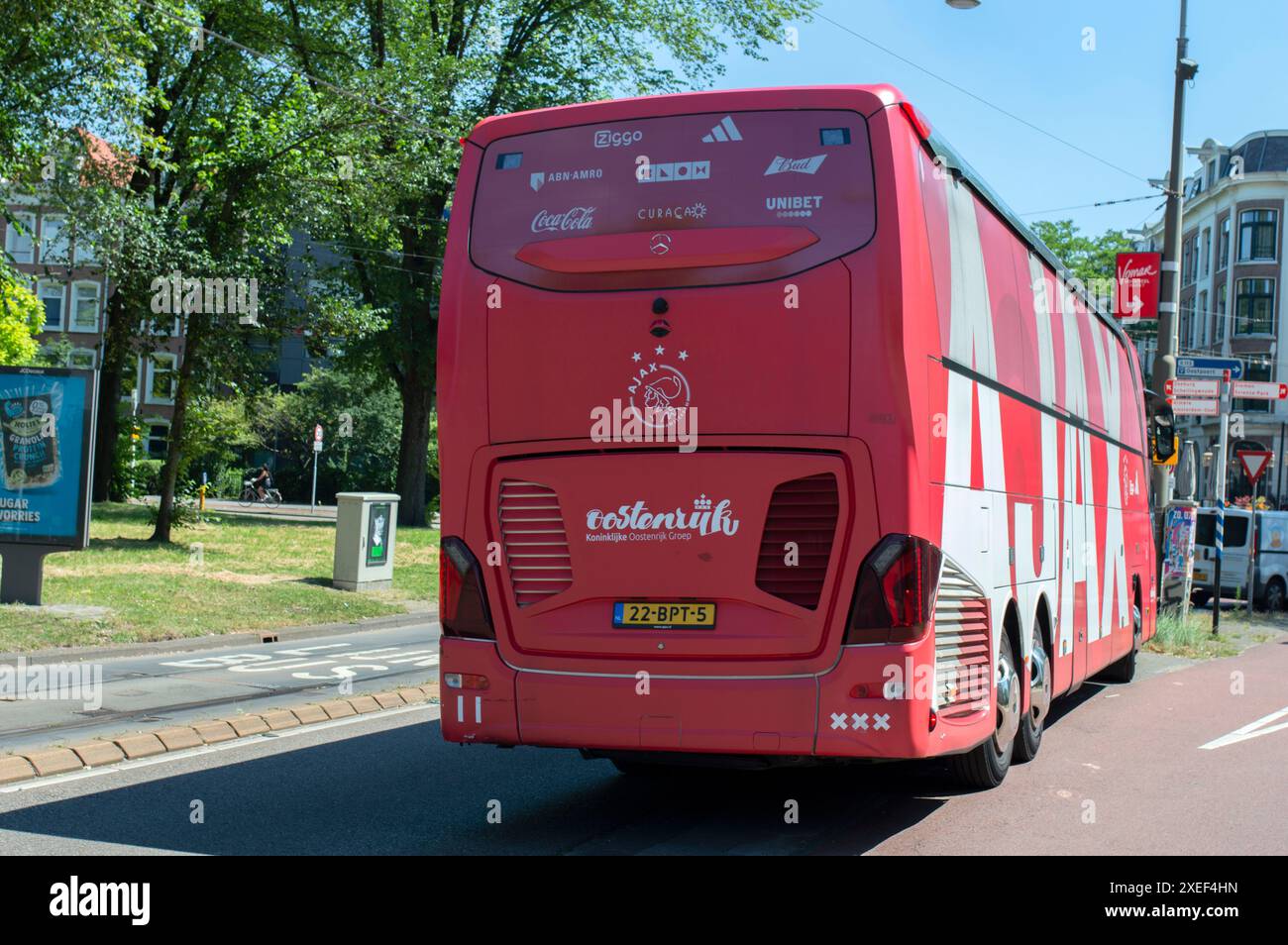 Ajax Touring Car Bus At Amsterdam The Netherlands 27-6-2024 Stock Photo ...