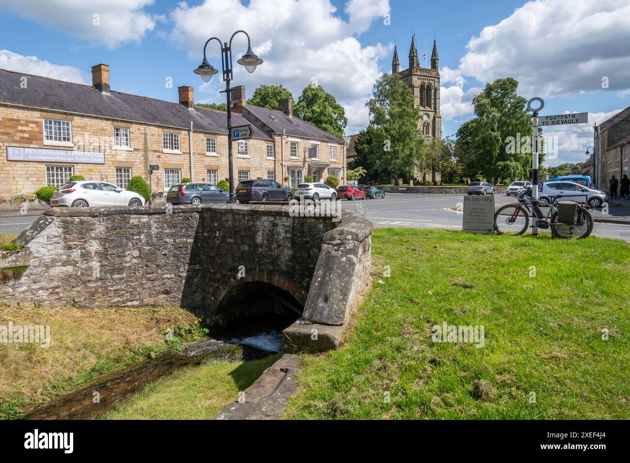 Pretty town in the north york moors national park hi-res stock ...