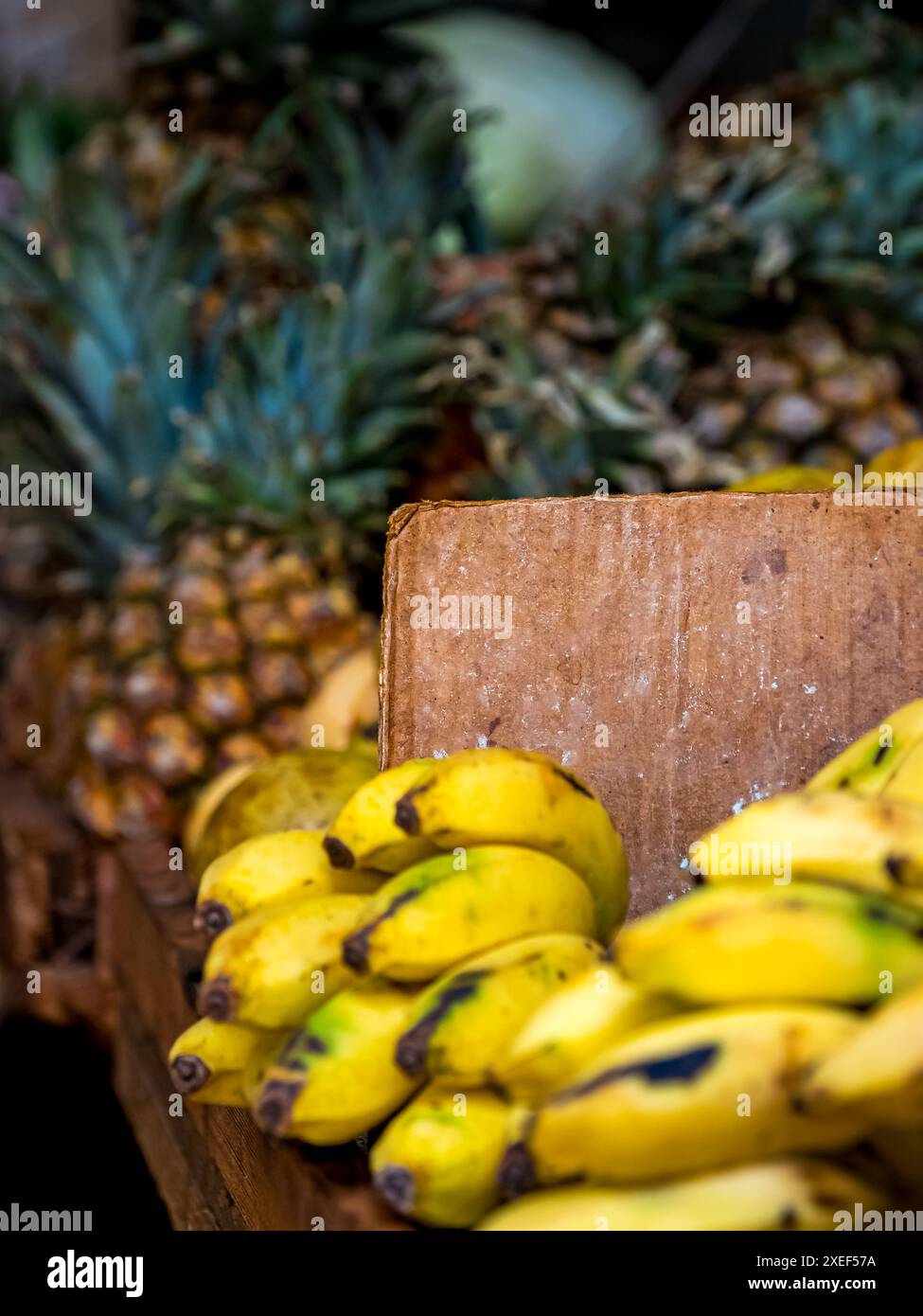 At a street market in Havana, Cuba, a close-up captures an empty ...