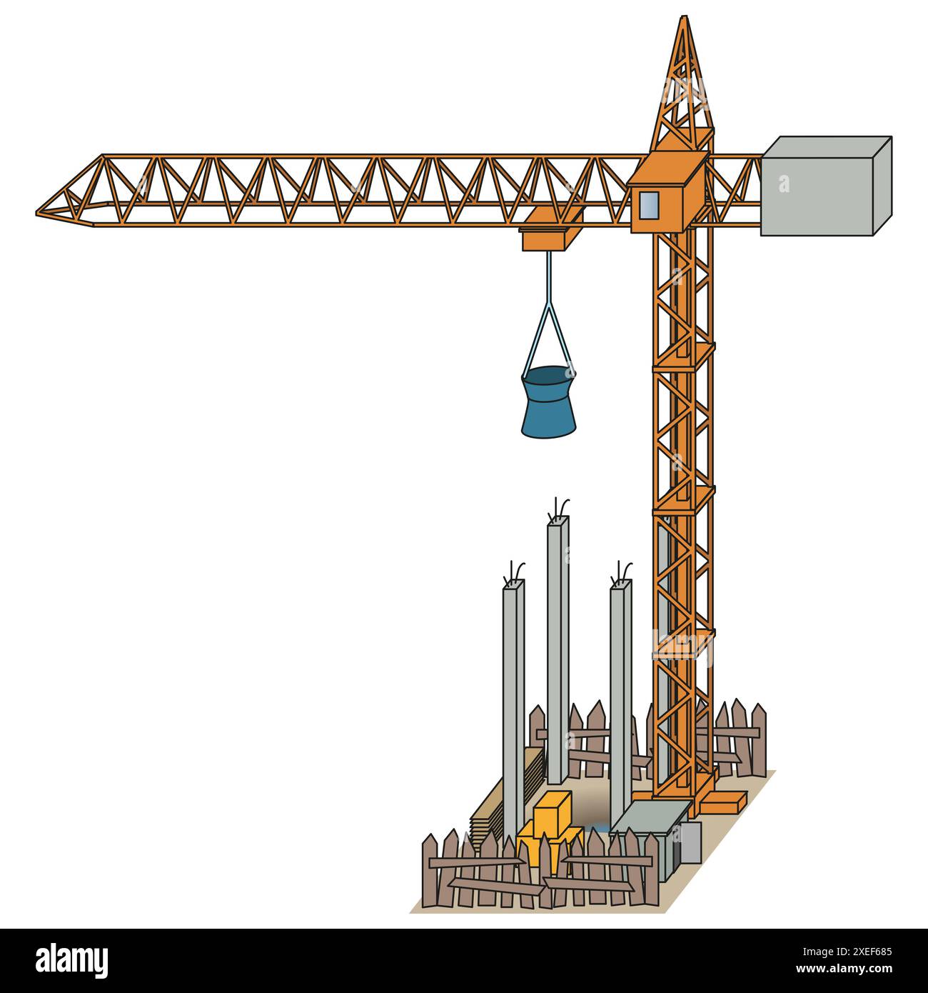 ISO construction site crane Stock Photo - Alamy