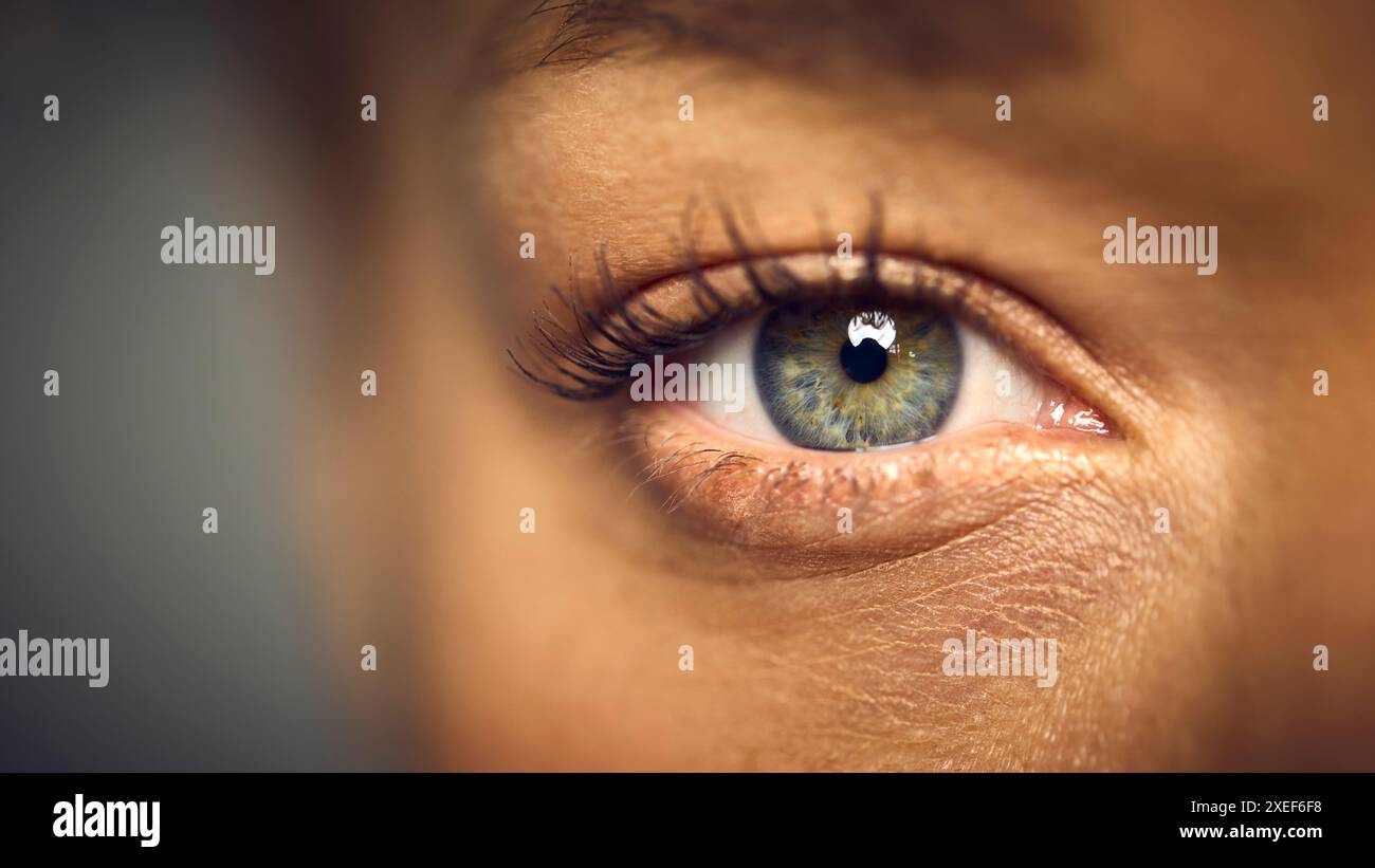 Macro studio shot womans eye hi-res stock photography and images - Alamy
