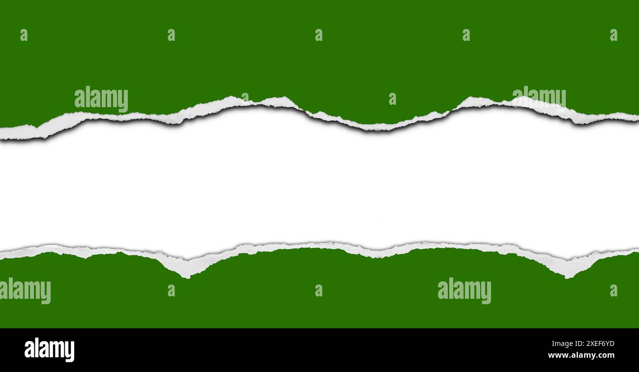Ripped green paper hi-res stock photography and images - Alamy
