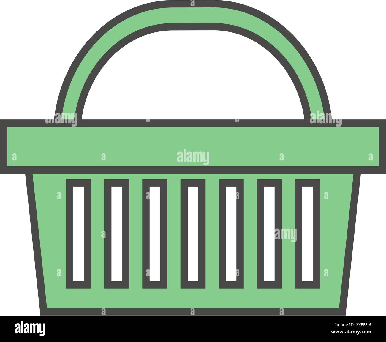 Shopping basket vector icon isolated Stock Vector Image & Art - Alamy