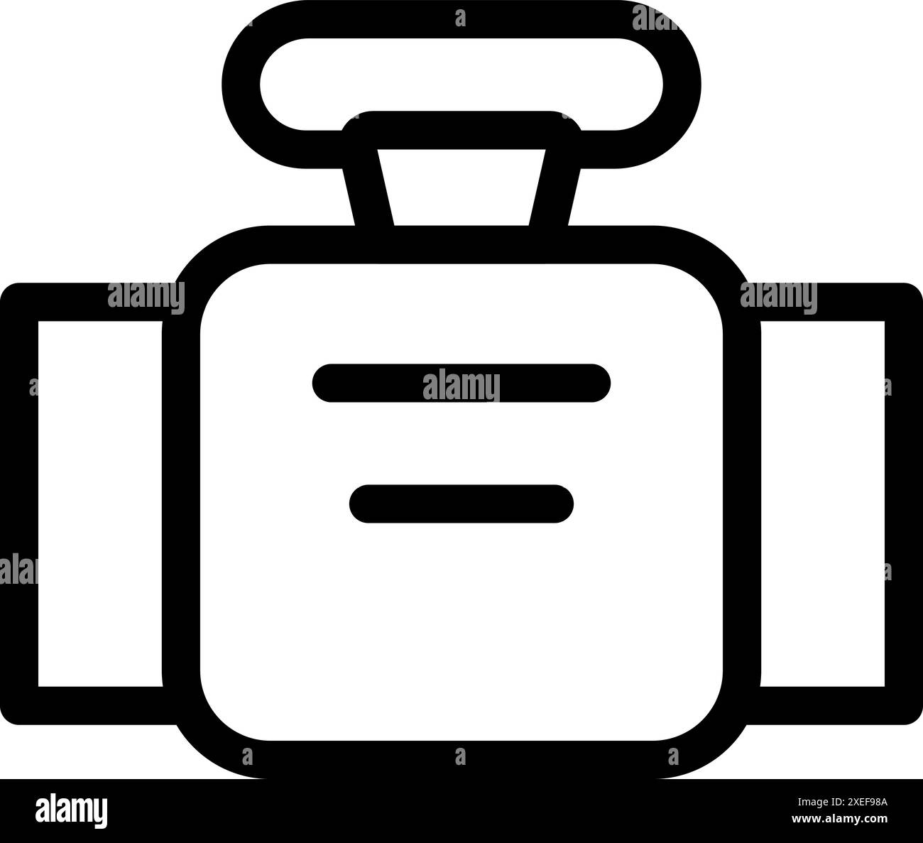 Black and white icon of a pipeline valve controlling liquid flow Stock ...