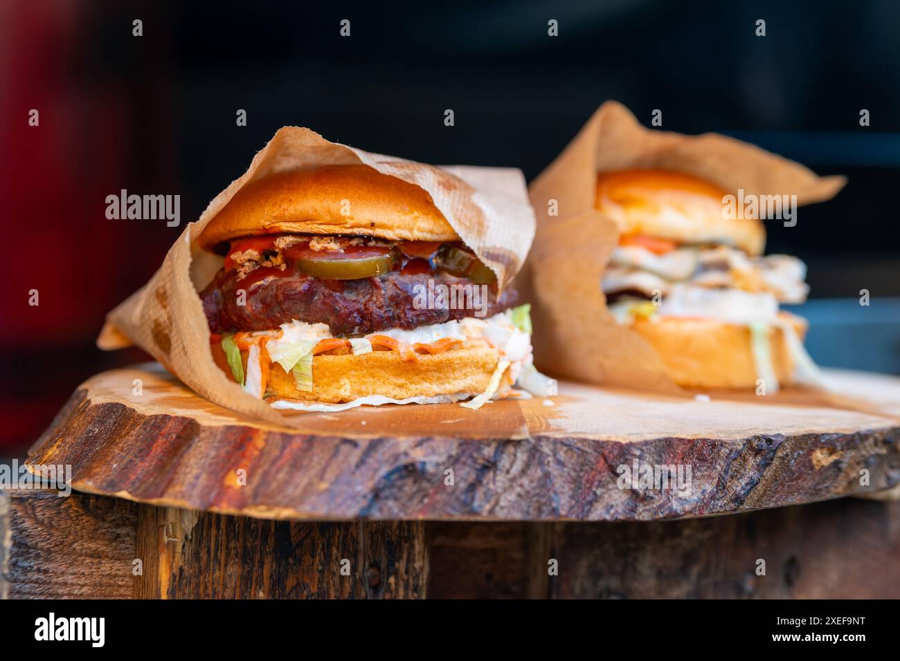 Hamburger in package hi-res stock photography and images - Alamy