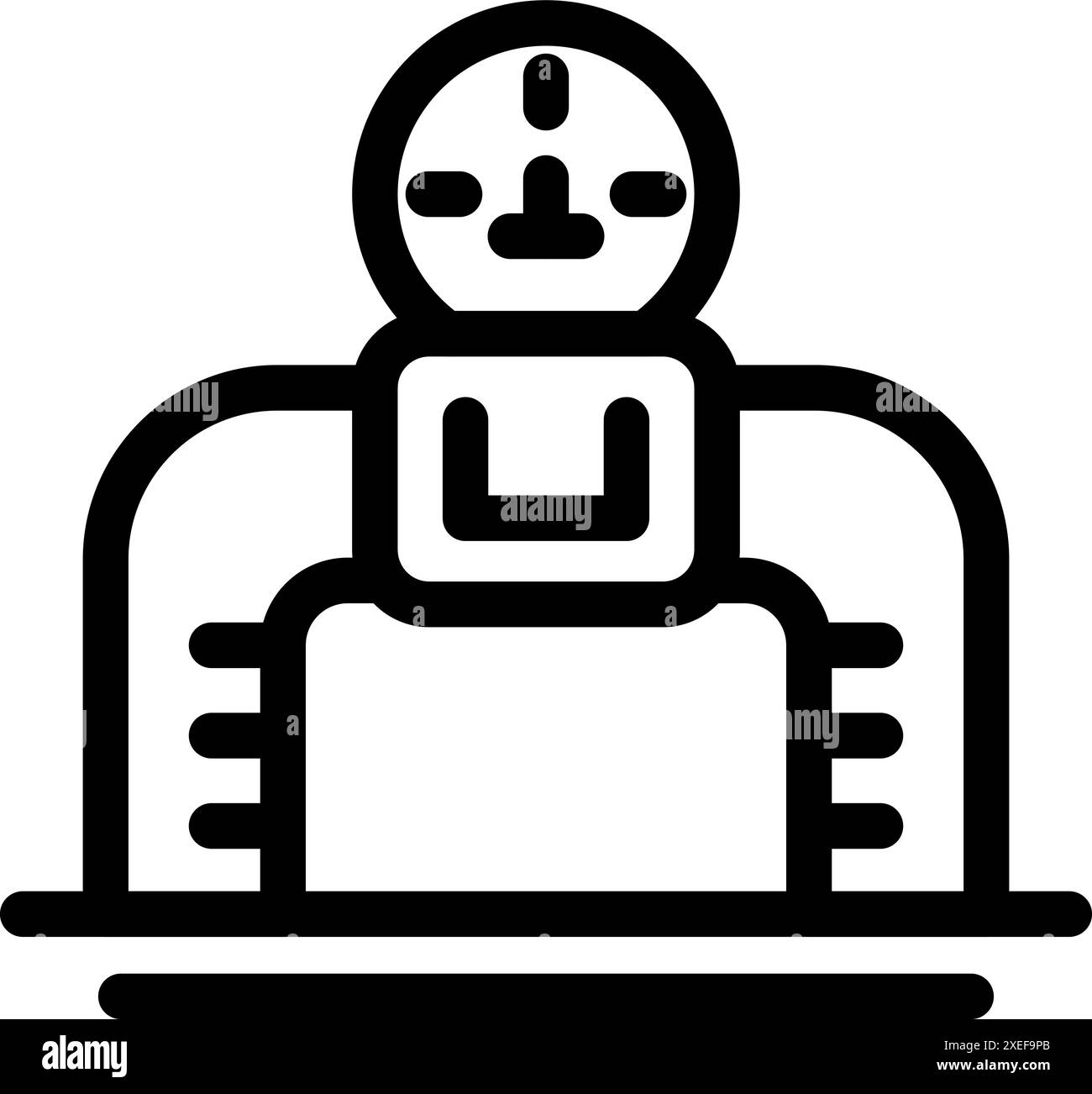 Water meter icon representing a device measuring water consumption in a ...