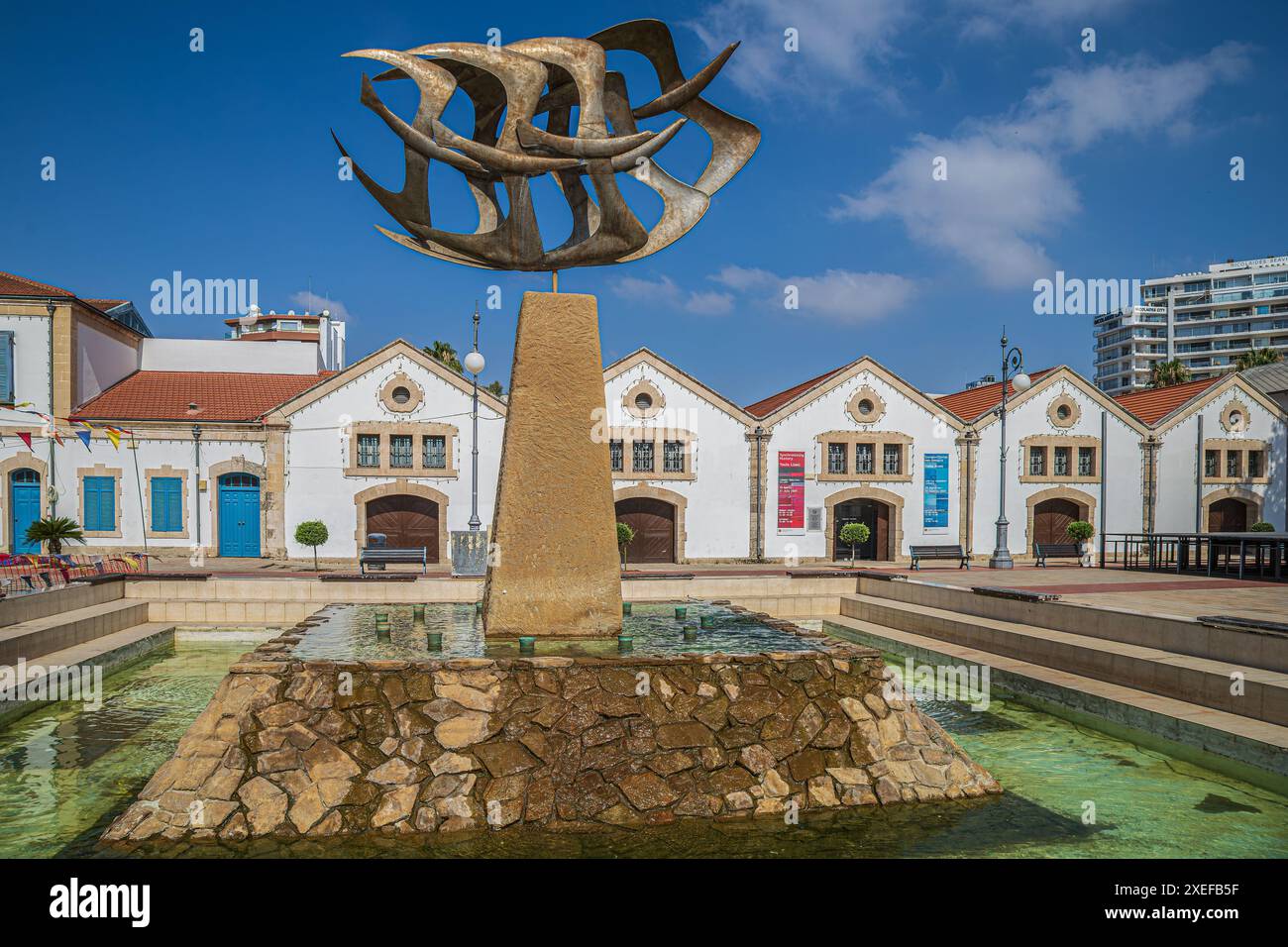 Finikoudes fountain hi-res stock photography and images - Alamy