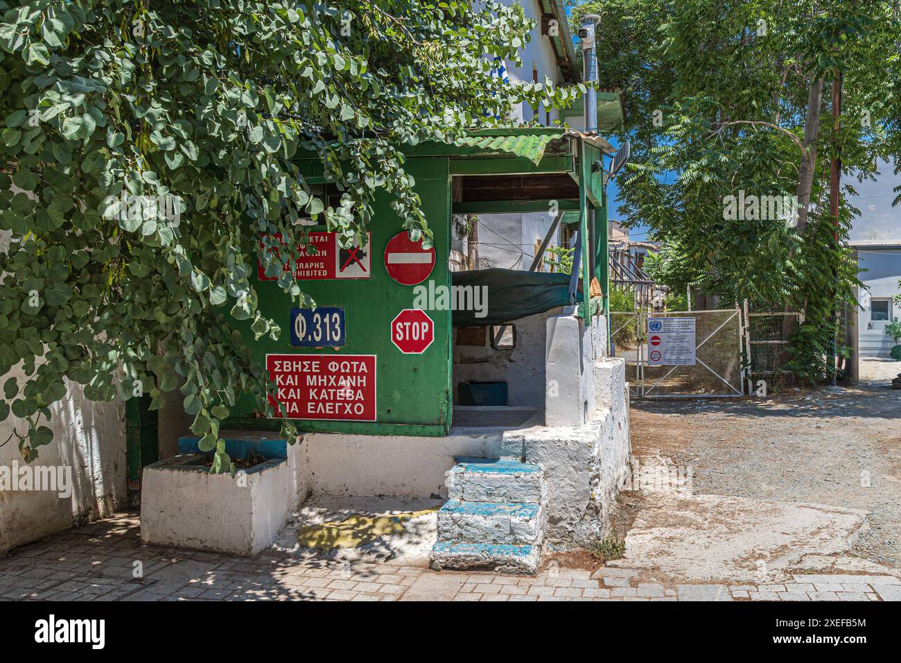 Green Line Hut, the United Nations Buffer Zone, point on Granikou ...