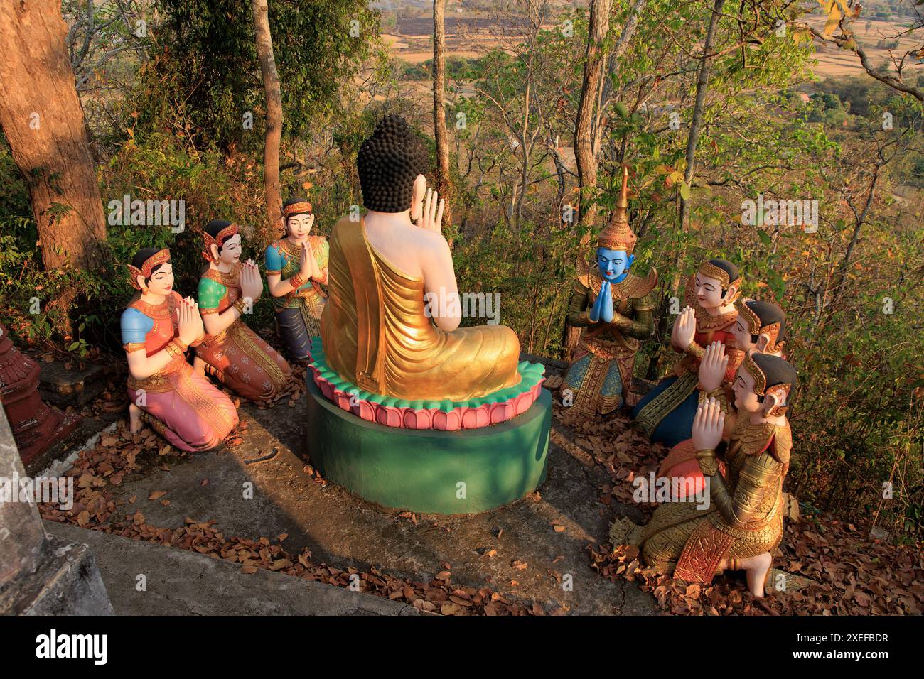 Phnom Sambok Pagoda Stock Photo - Alamy