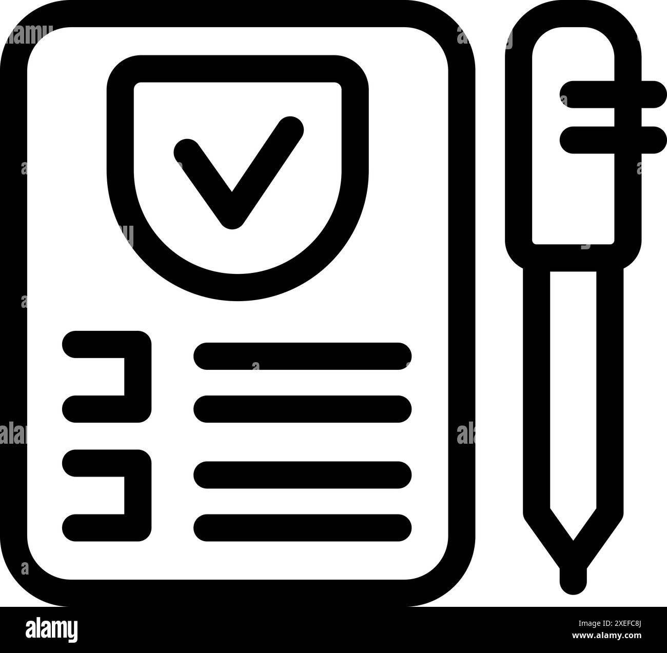 Businessman is completing a checklist, ensuring a successful business ...