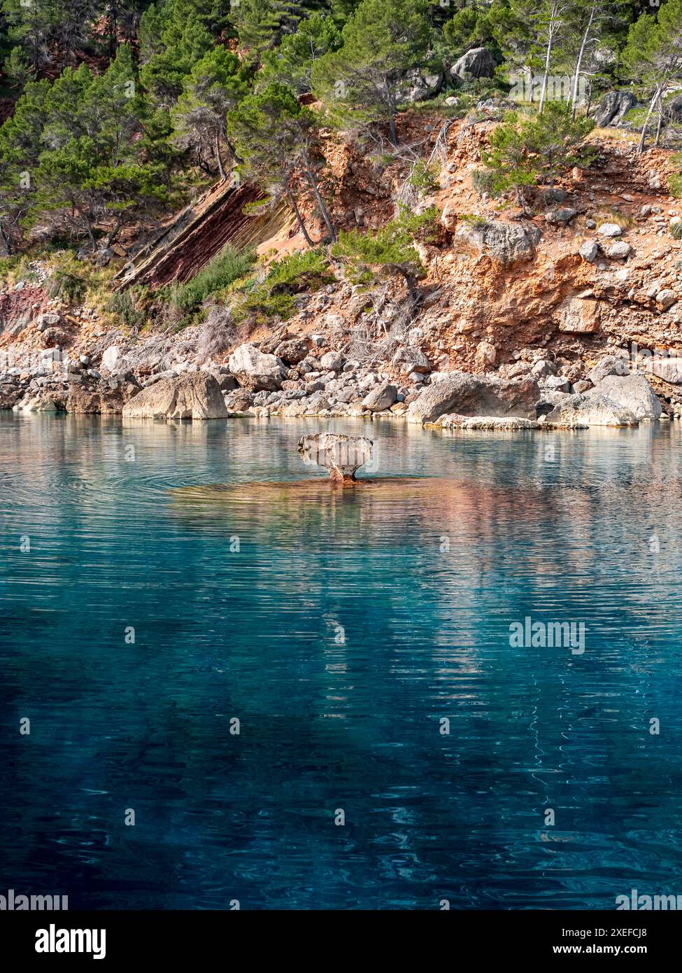 Es xampinyo, a distinct mushroom-shaped rock formation gracing Mallorca ...