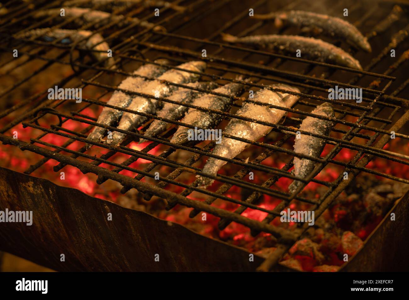 Barbecue salted fish hi-res stock photography and images - Alamy