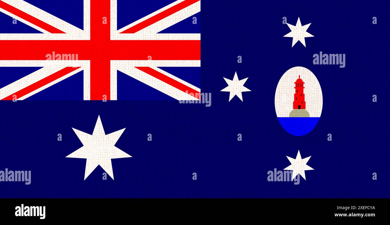 Australian blue ensign Commonwealth flag. Illustration of Australian ...
