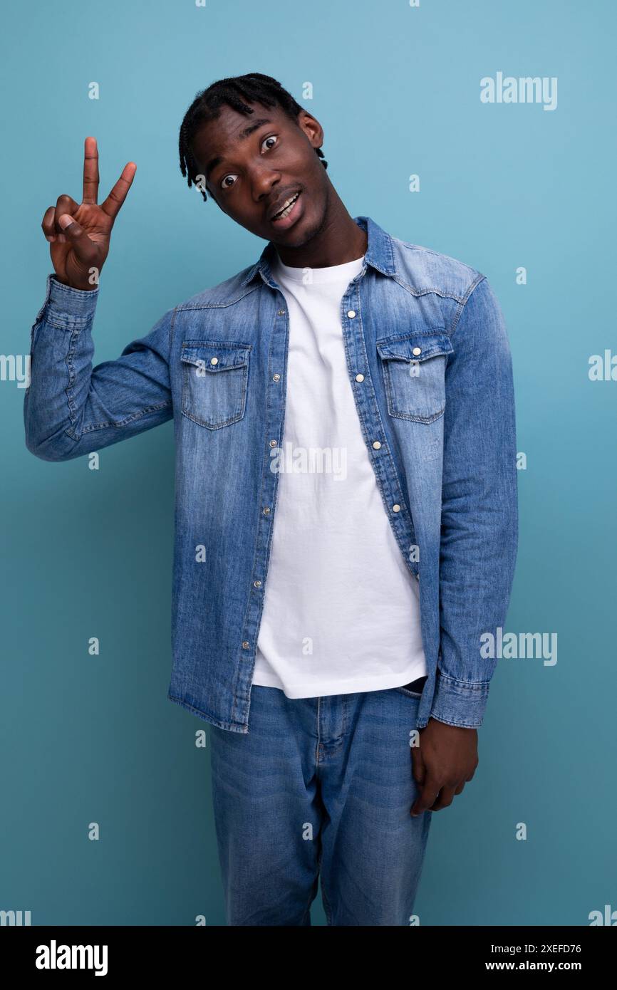 Curly guy in jacket hi-res stock photography and images - Alamy