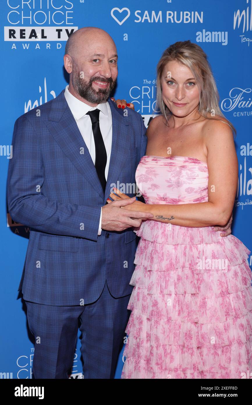 Myles Reiff and Sadie Katz attend the 2024 Critics Choice Real TV ...