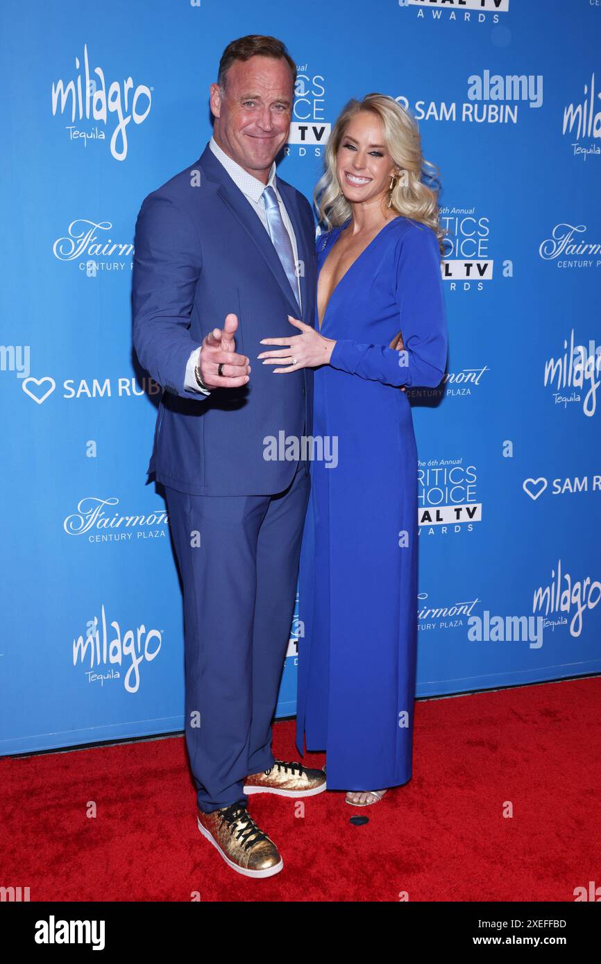 Matt Iseman and Britton All attend the 2024 Critics Choice Real TV Awards at Fairmont Century ...