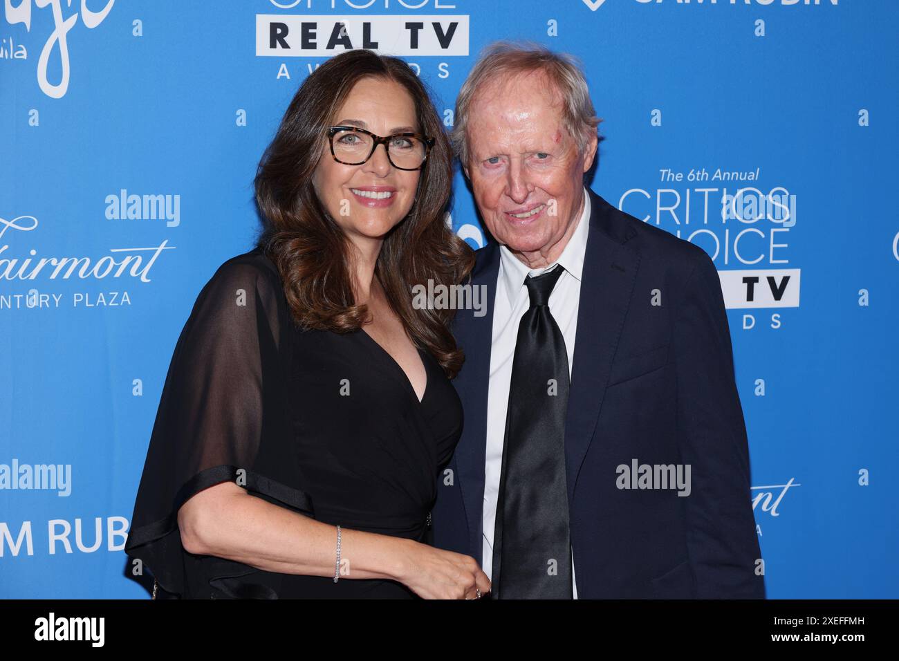 Elise Doganieri and Bertram van Munster attend the 2024 Critics Choice ...