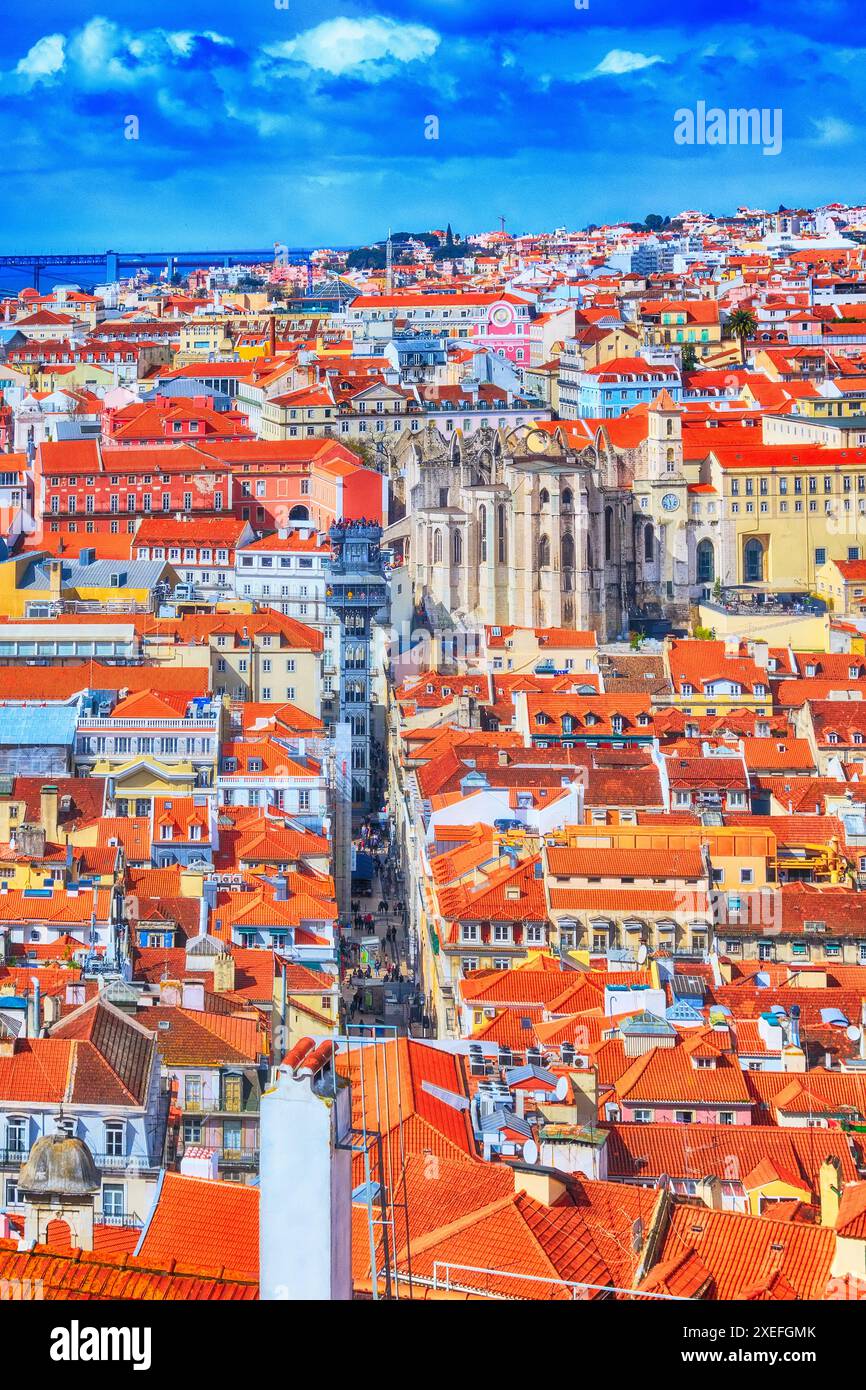 Aerial vertical view skyline santa hi-res stock photography and images ...