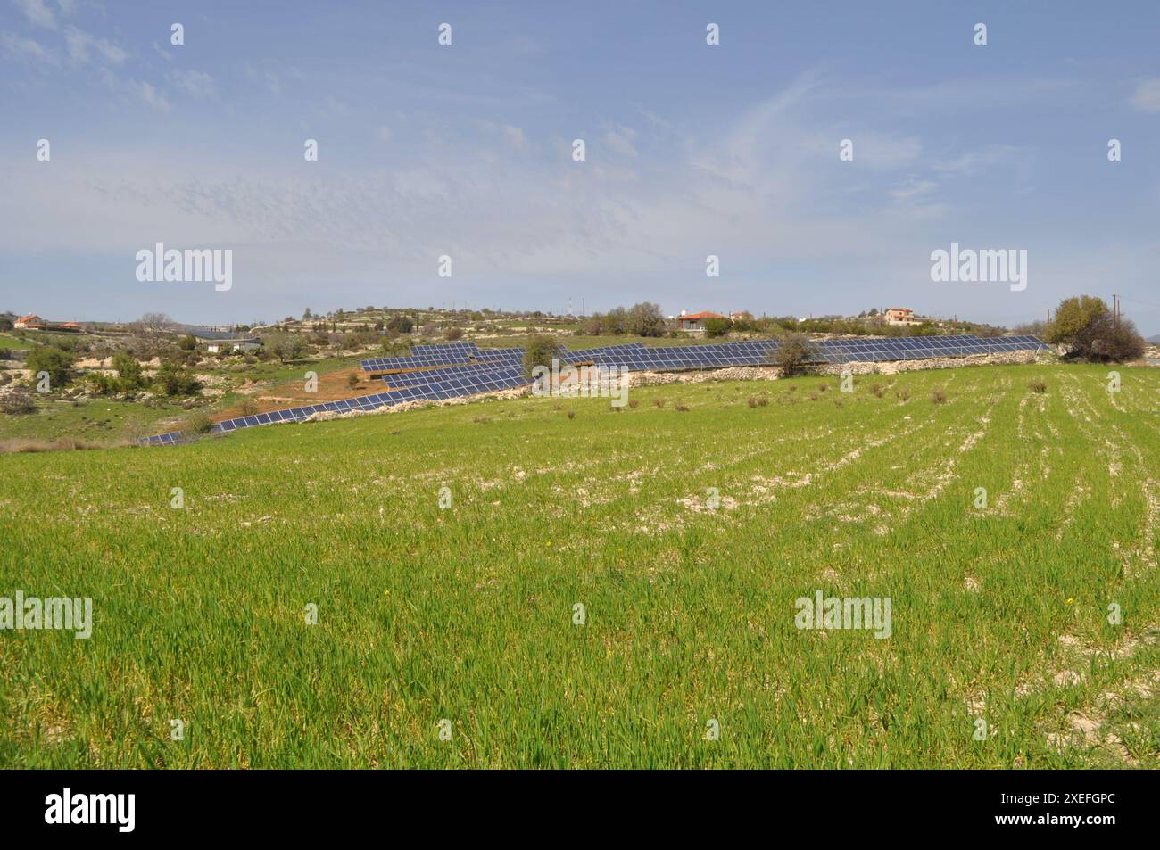 Photovoltaic system on a meadow hi-res stock photography and images - Alamy
