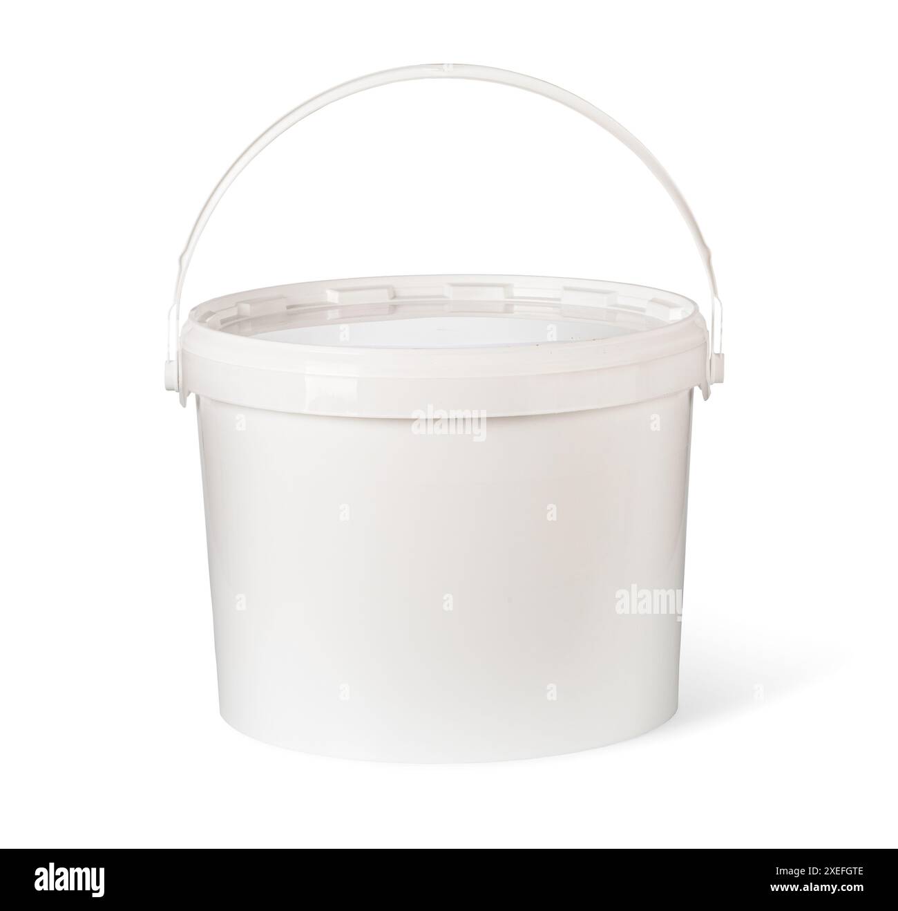 White plastic bucket Stock Photo - Alamy