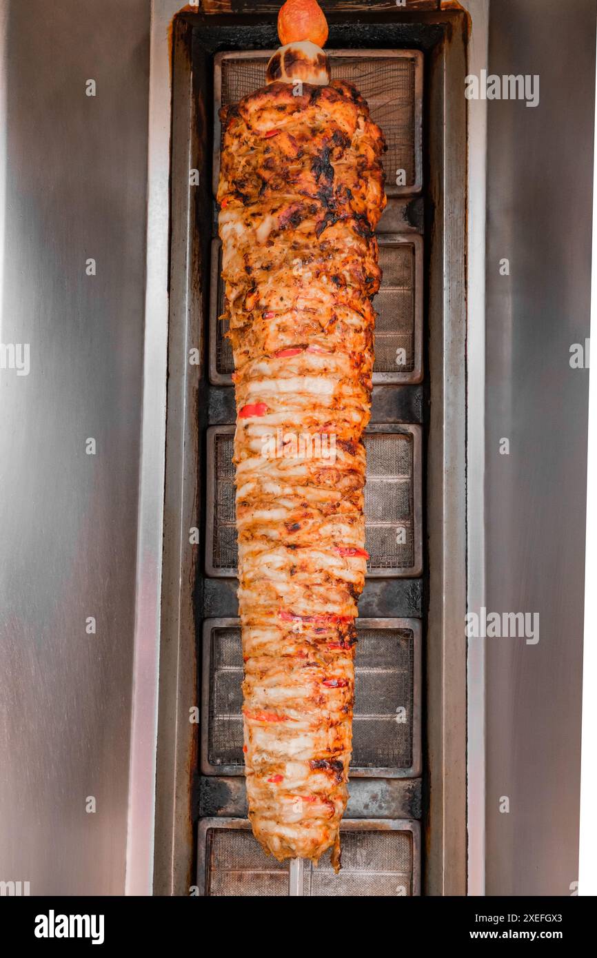 Cooking chicken shawarma in hi-res stock photography and images - Alamy
