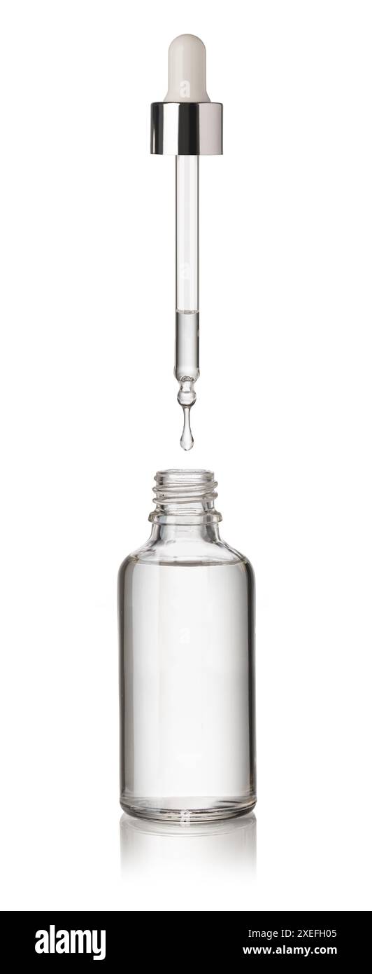 Glass pipette facial serum Cut Out Stock Images & Pictures - Alamy