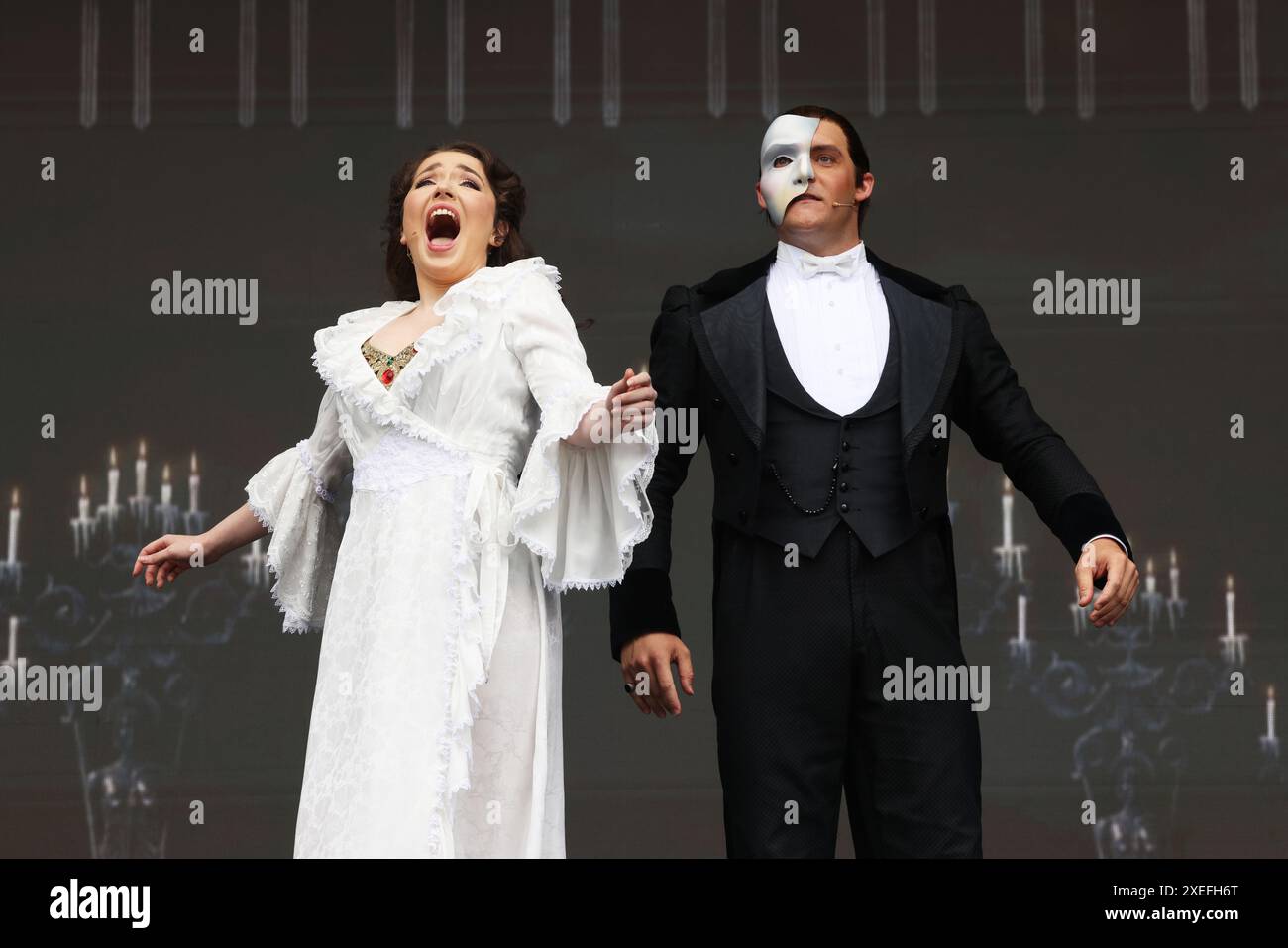 Phantom of the Opera at West End Live 2024, in Trafalgar Square, London ...