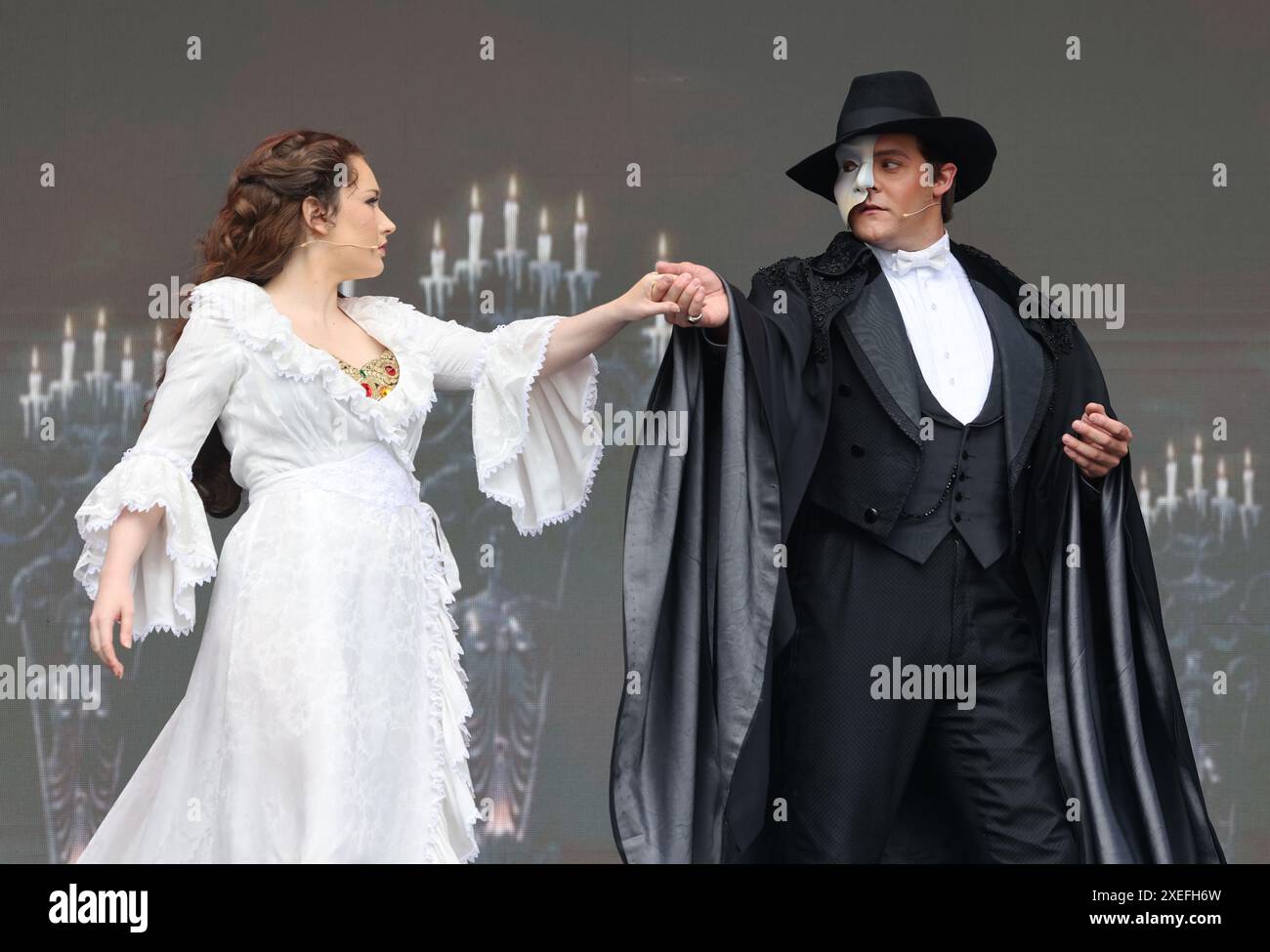 Phantom of the Opera at West End Live 2024, in Trafalgar Square, London ...