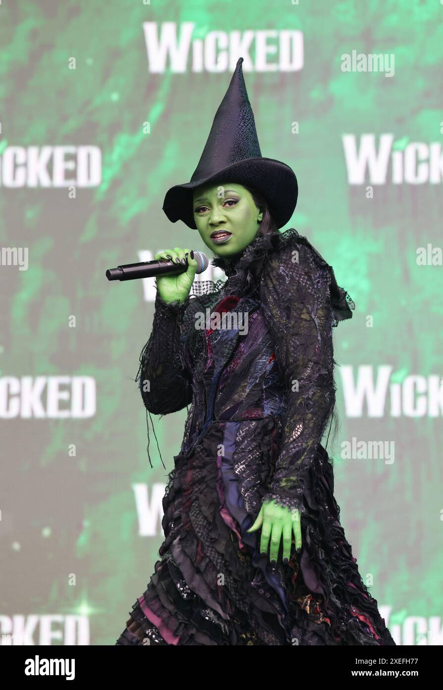 Wicked the Musical, at West End Live 2024, on Trafalgar Sqaure, in ...