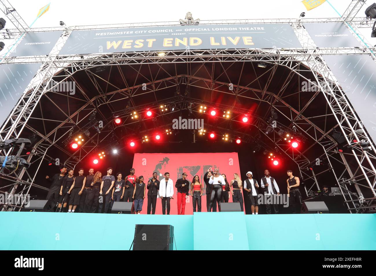 MJ the Musical, at West End Live 2024, in Traflgar Square, London, UK ...