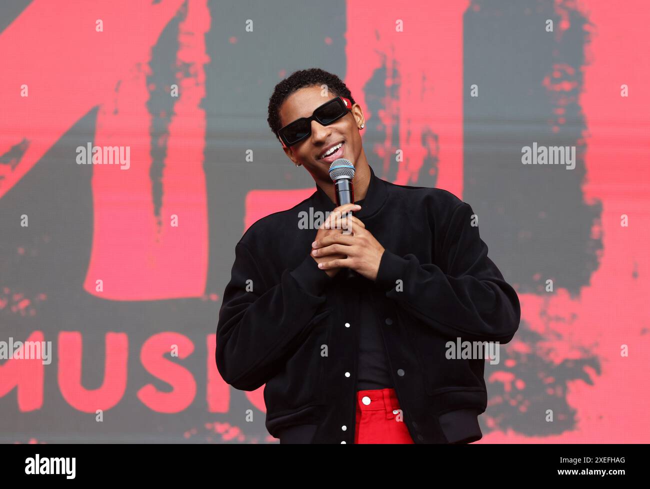 MJ the Musical, at West End Live 2024, in Traflgar Square, London, UK ...