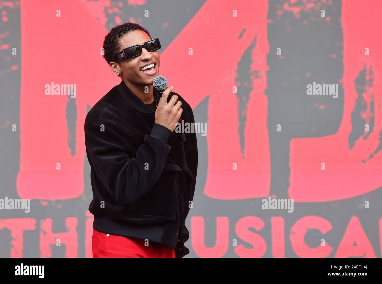 MJ the Musical, at West End Live 2024, in Traflgar Square, London, UK ...