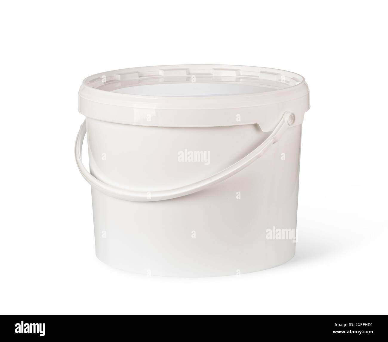 White plastic bucket Stock Photo - Alamy