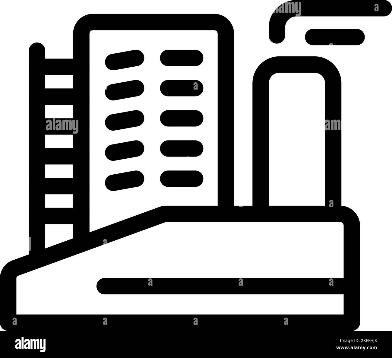 Industrial city skyline smoke Black and White Stock Photos & Images - Alamy