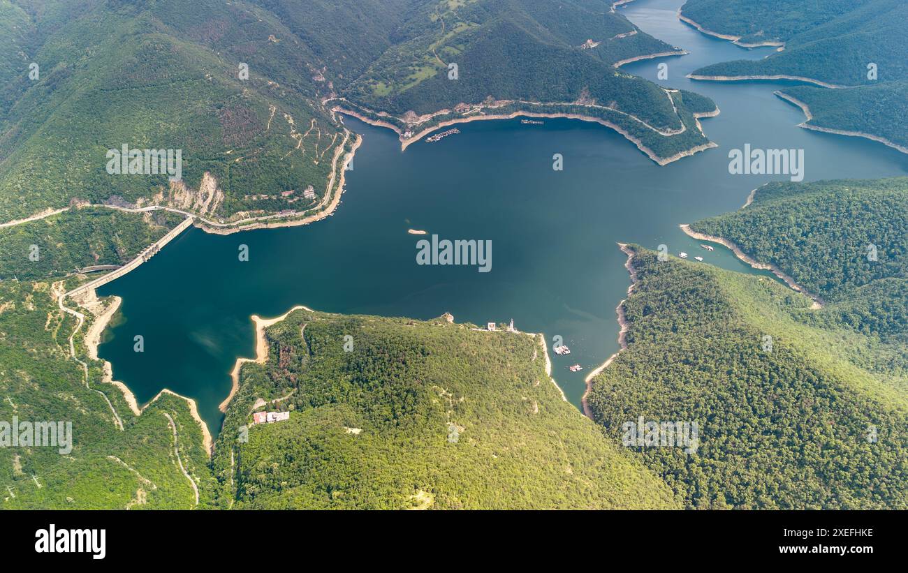 Beautiful high angle view dam hi-res stock photography and images - Alamy