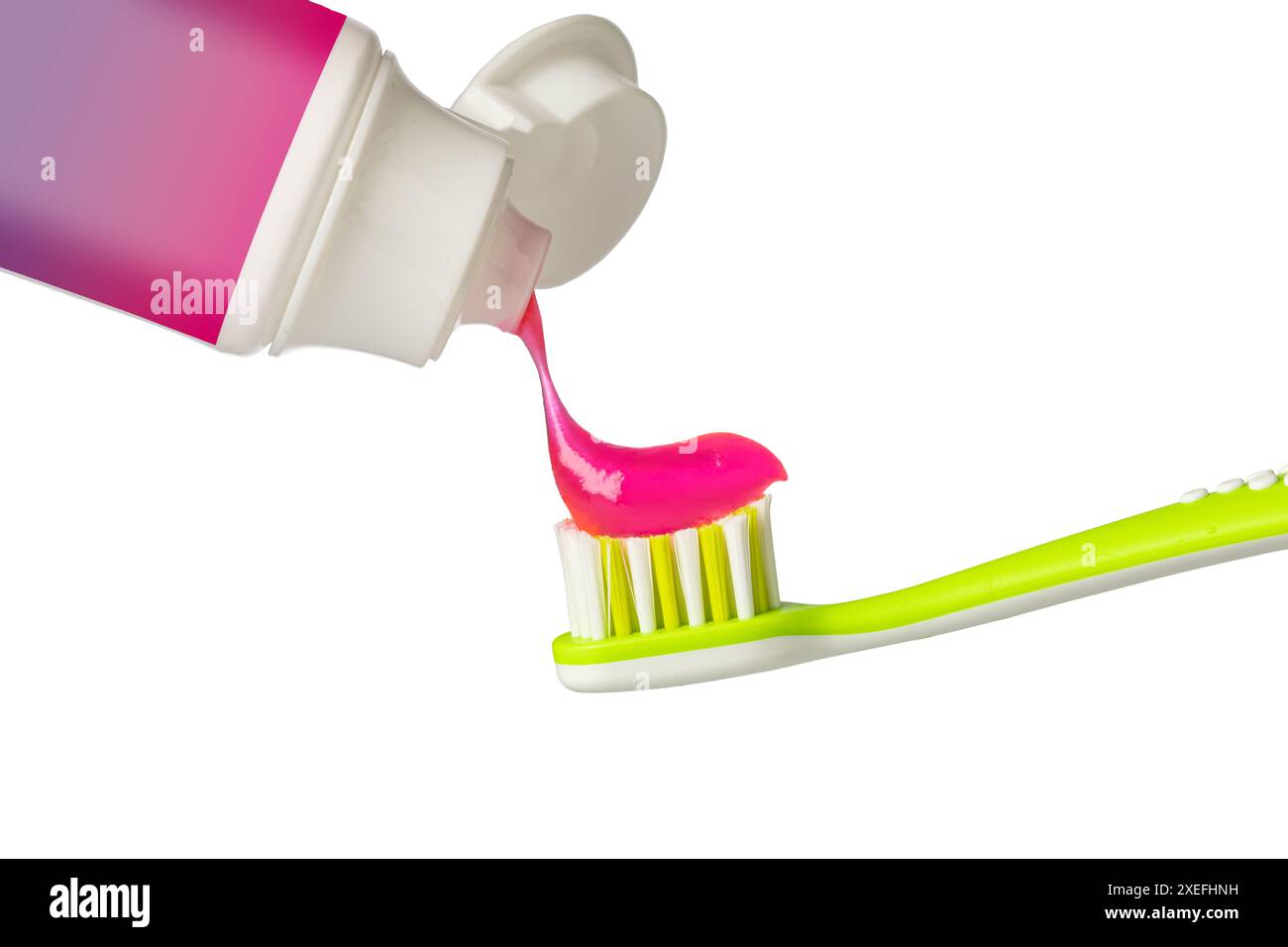 Applying toothpaste on toothbrush hi-res stock photography and images ...